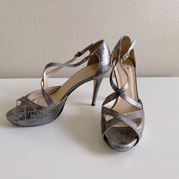 kate spade | Shoes | Kate Spade Metallic Heels | Poshmark